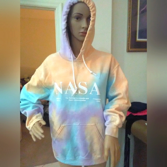 Neon Riot | Jackets & Coats | Bnwot Nasa Hoodie Jacket Tie Dye By Neon ...